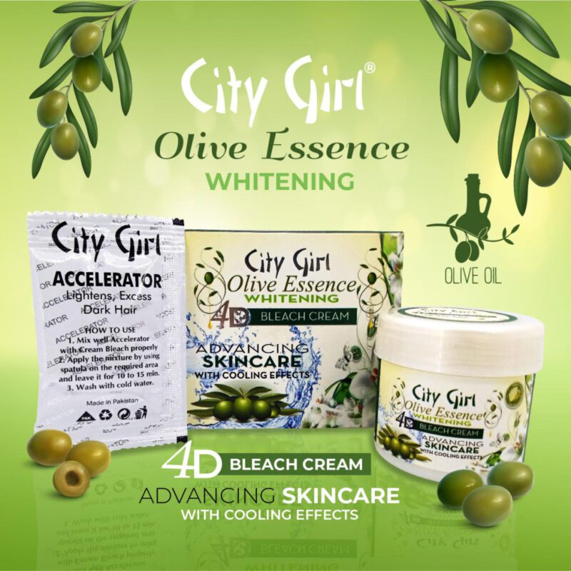 City Girl Olive Essence Whitening Bleach Cream – AY Cosmetics