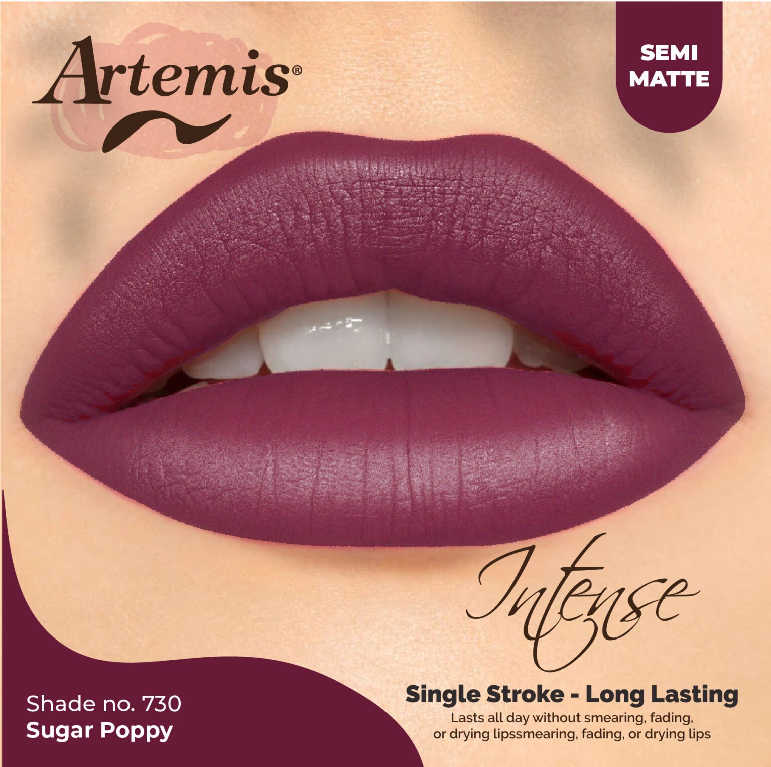 Artemis Intense Lipstick # 730 Sugar-Poppy – AY Cosmetics