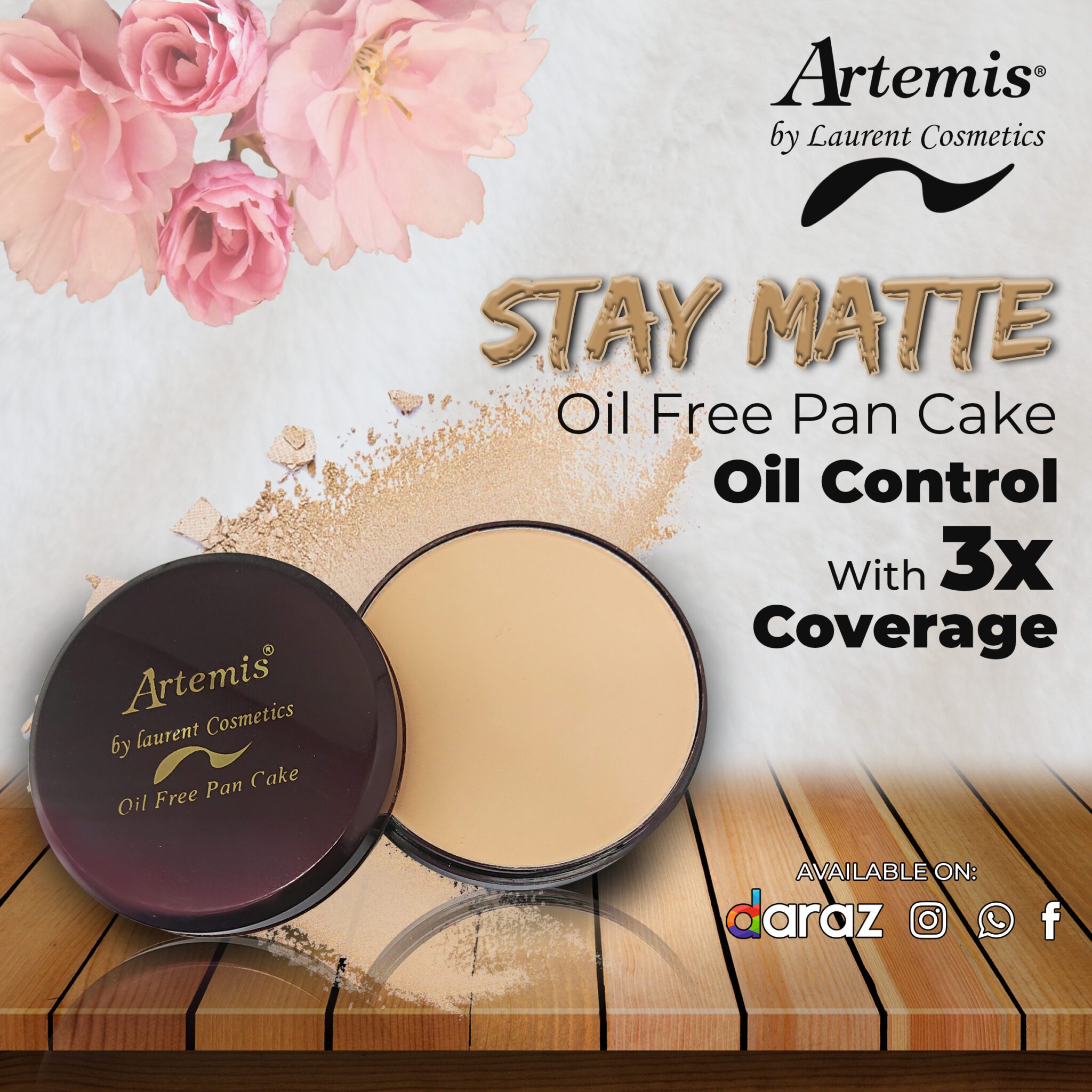 Artemis Oil Free Pan Cake - Shade Ivory - AY Cosmetics
